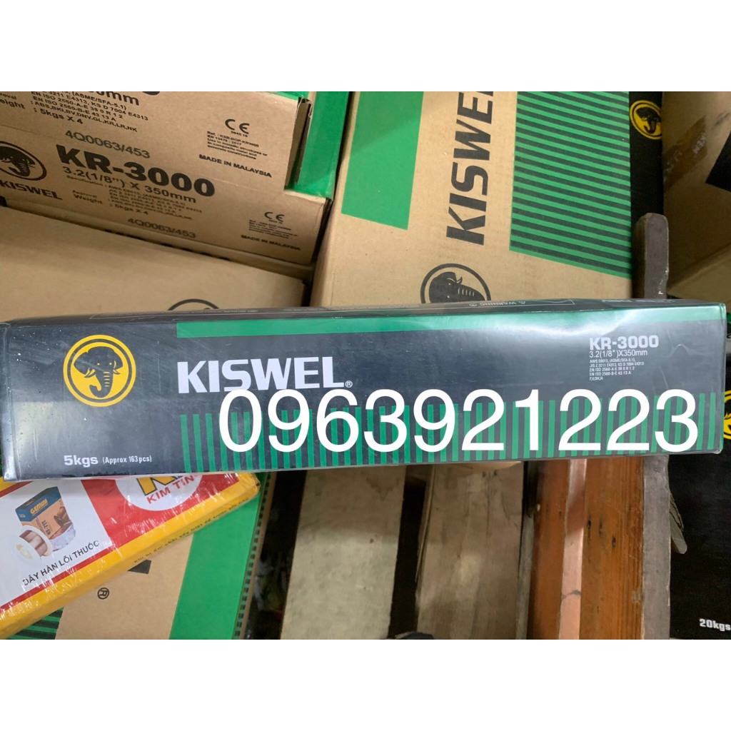 Que hàn chịu lực KR-3000 E 6013 KISWEL NHẬP KHẨU 5kg | Shopee Việt Nam
