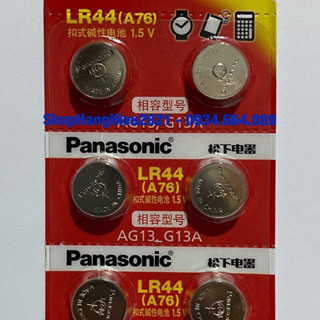 Pin LR44 / AG13 / A76 Panasonic Alkaline Chính Hãng Vỉ 10 Viên | Shopee ...