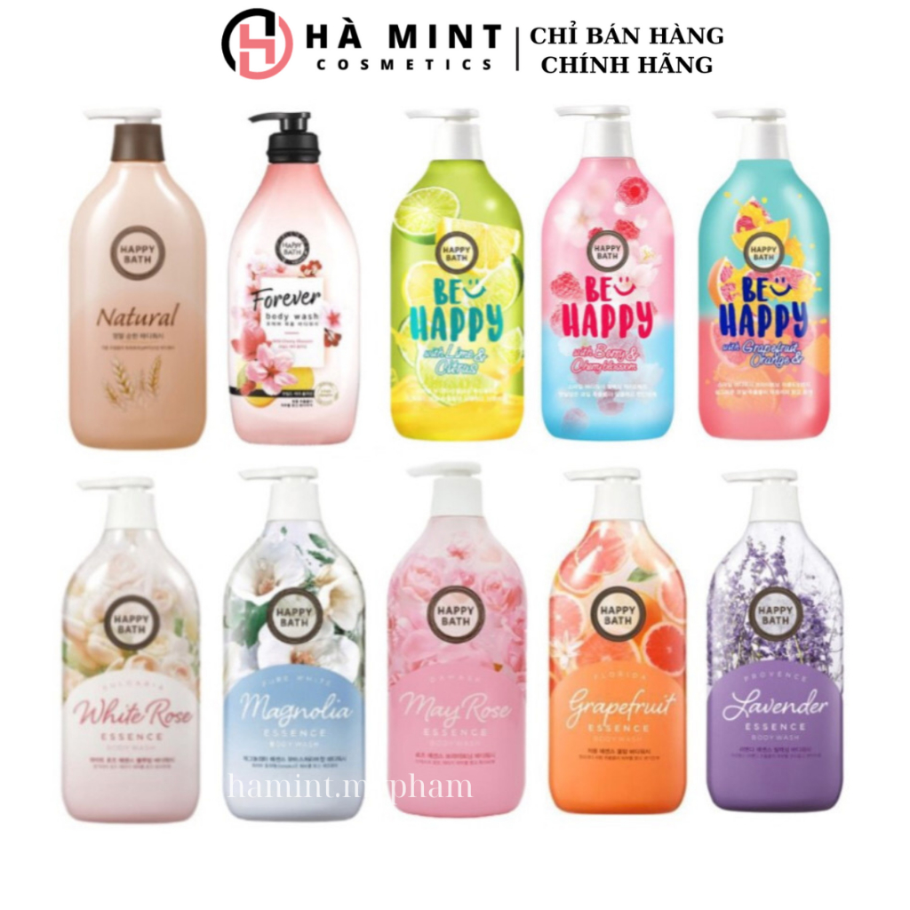 Sữa tắm Happy Bath Essence Body Wash Hàn Quốc 900ml | Shopee Việt Nam
