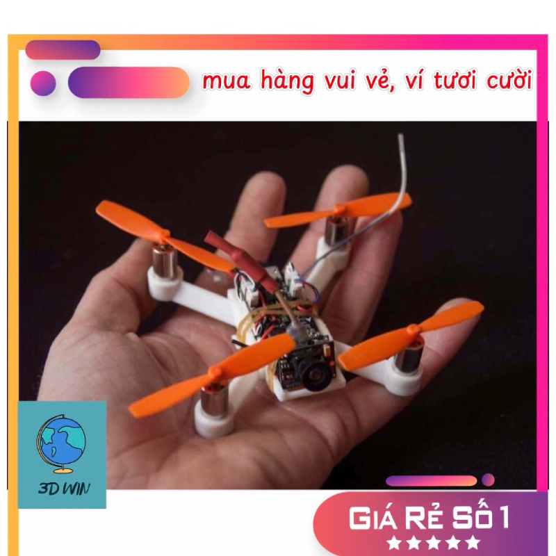 khung máy bay Drone Micro FPV Brushed 90mm siêu nhỏ siêu bền chống va ...