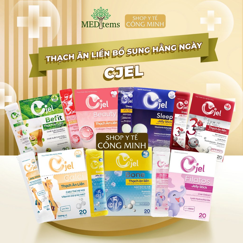 Thạch ăn liền hỗ trợ sức khỏe hàng ngày Cjel | Shopee Việt Nam