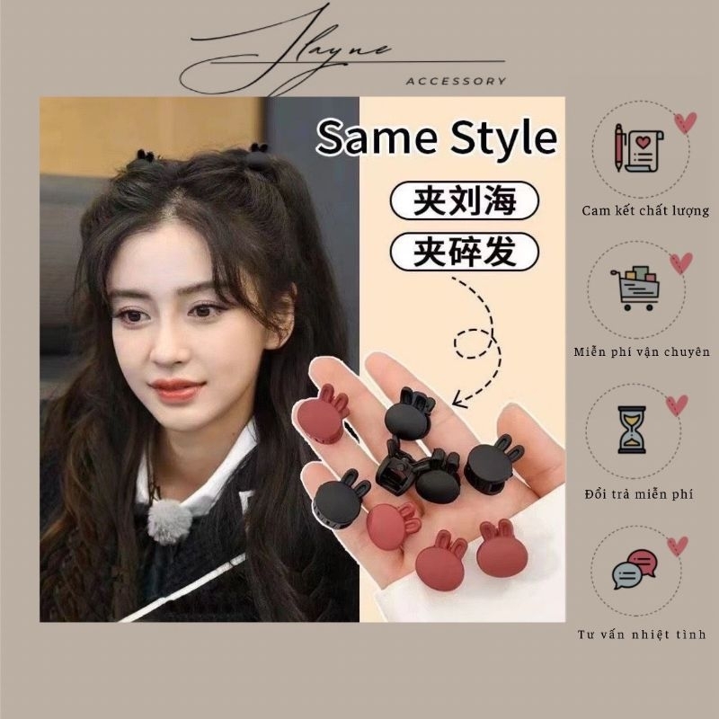 ( Có sẵn ) Kẹp tóc mái càng cua mini tiểu thư hình thỏ | Shopee Việt Nam