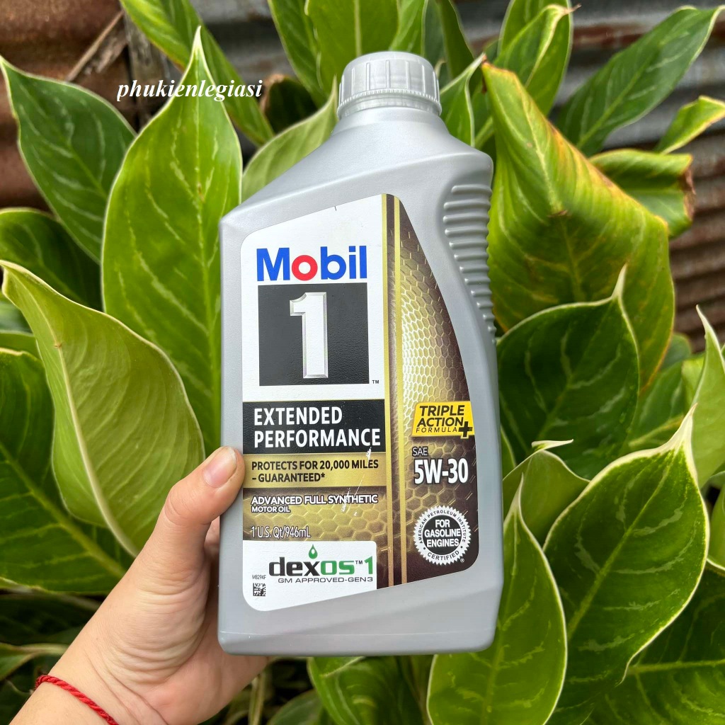 Nhớt Mobil 1 Gold Extended 5w30 loại 20000mile tổng hợp toan phần xe ...
