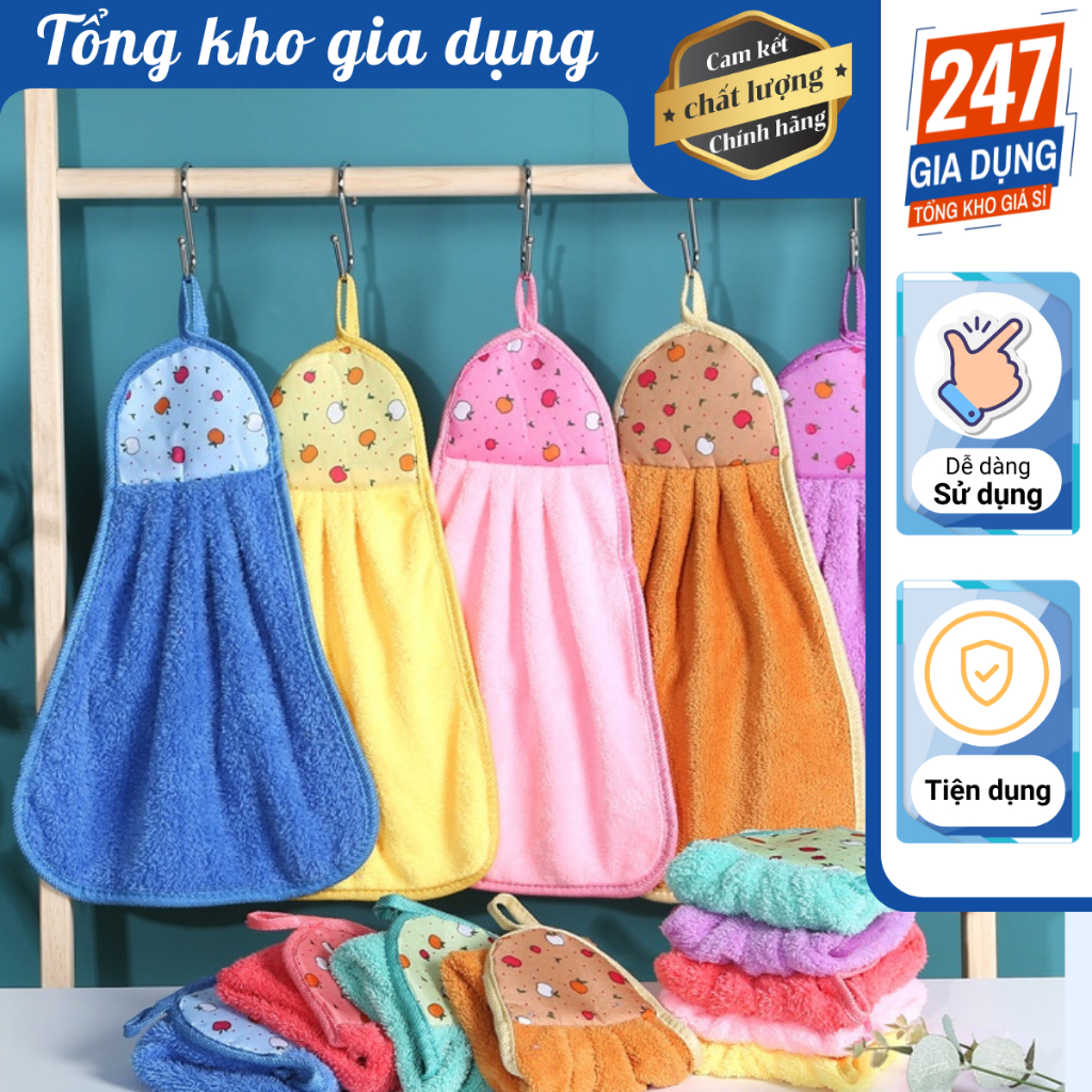 Khăn lau tay vải mềm có móc | Shopee Việt Nam