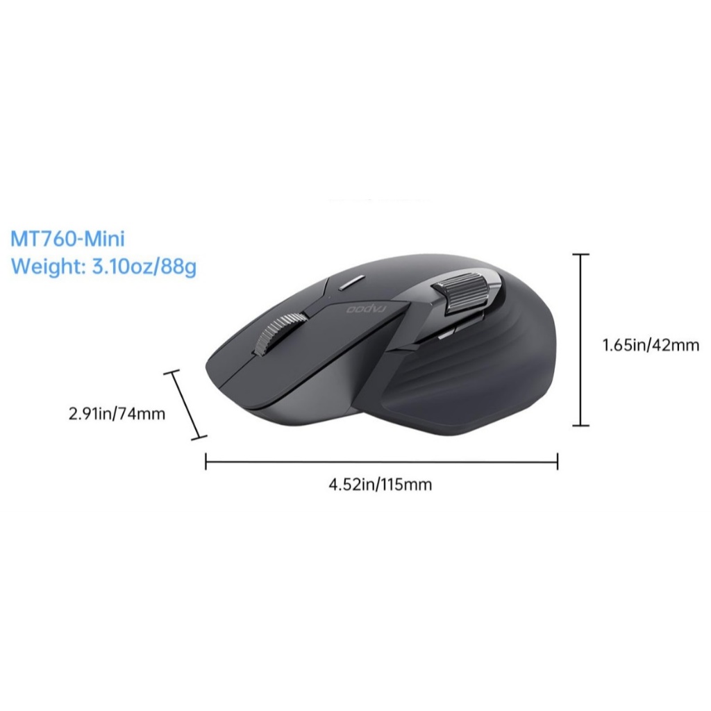 Chuột không dây Gaming Rapoo MT760 Kết nối Wireless / Bluetooth/Dây ...