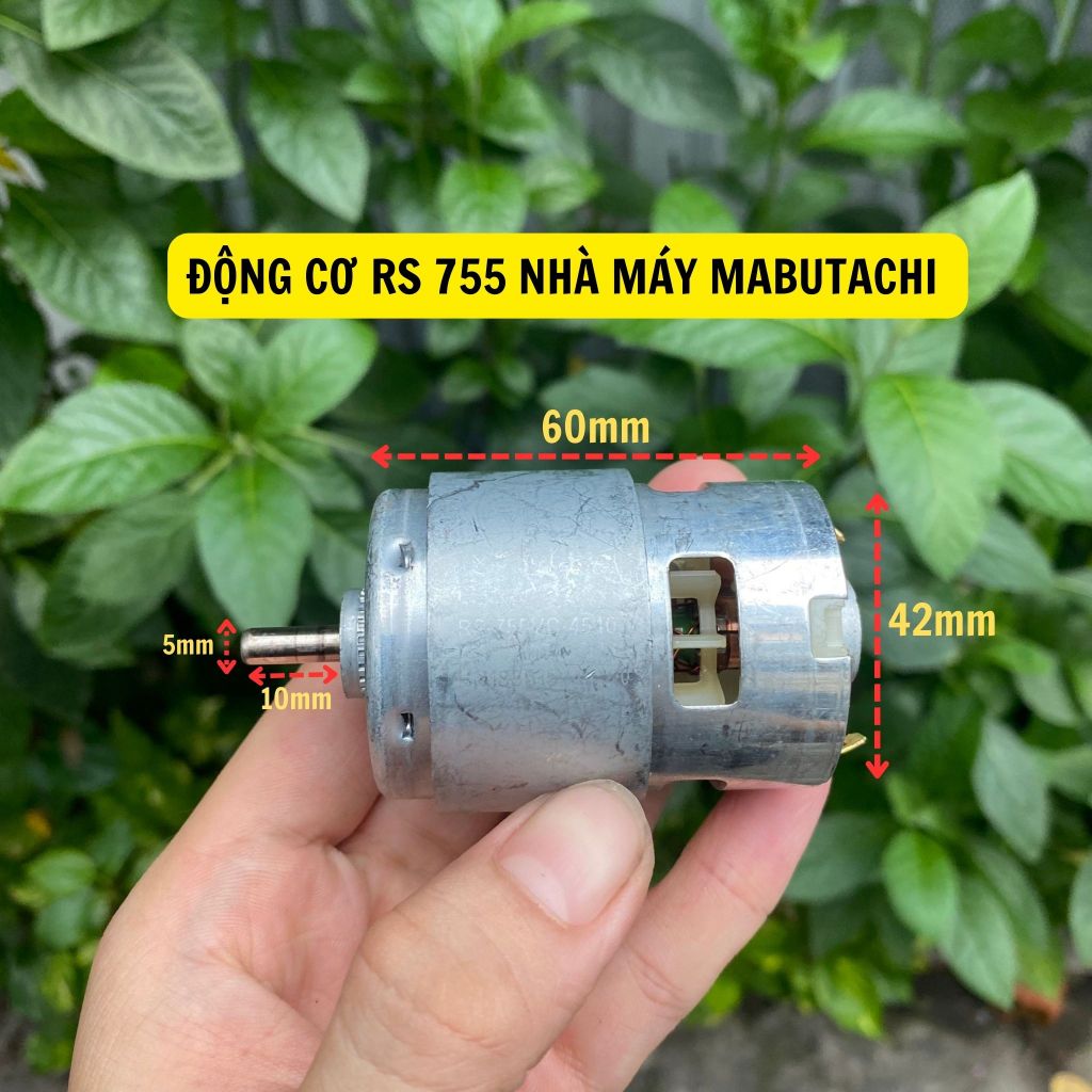 Động cơ RS 755/700 18V - 20V thay thế máy khoan pin, DIY máy khoan, máy ...