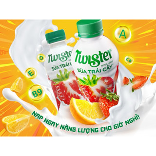 Lốc 6 Chai Sữa Trái Cây Hương Dâu Twister (320ml/chai) | Shopee Việt Nam