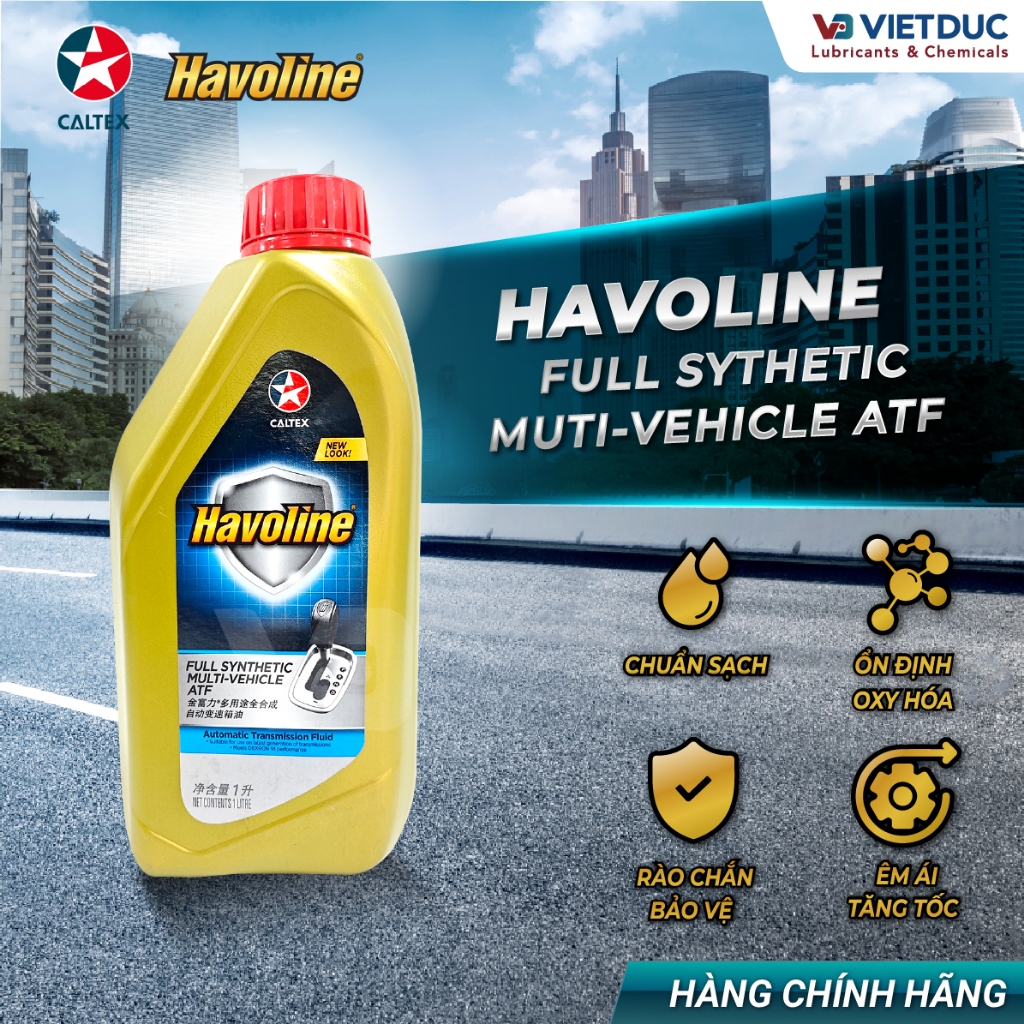 Caltex Havoline Fully Synthetic Multi-Vehicle ATF - Dầu truyền động hộp ...
