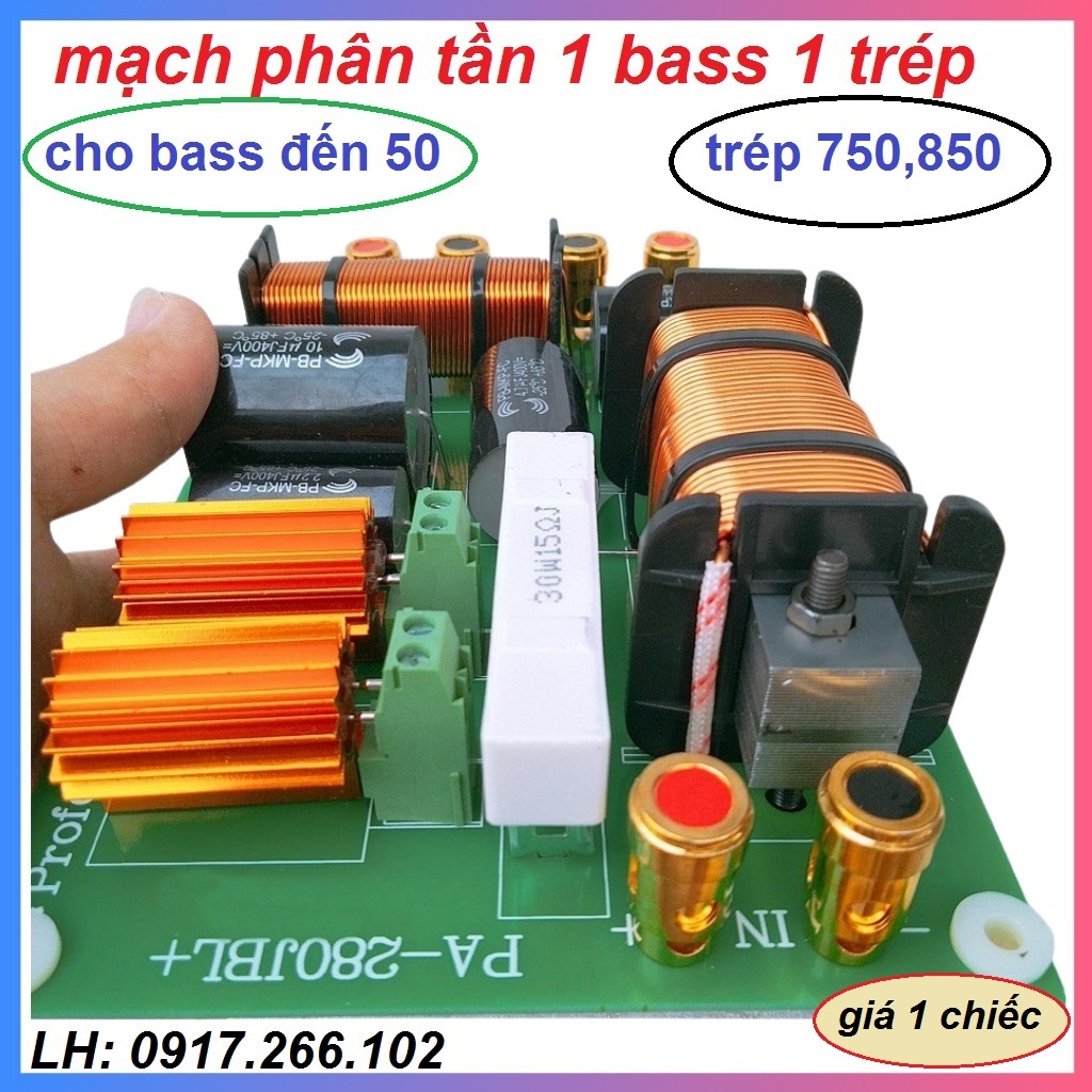 Phân Tần Loa full Bass 30 - 40 & 50. mạch 1 loa bass 1 loa trép công ...
