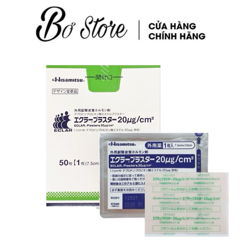 Miếng dán ép sẹo lồi ECLAR PLASTER HISAMITSU Nhật Bản kích thước 10x7 ...