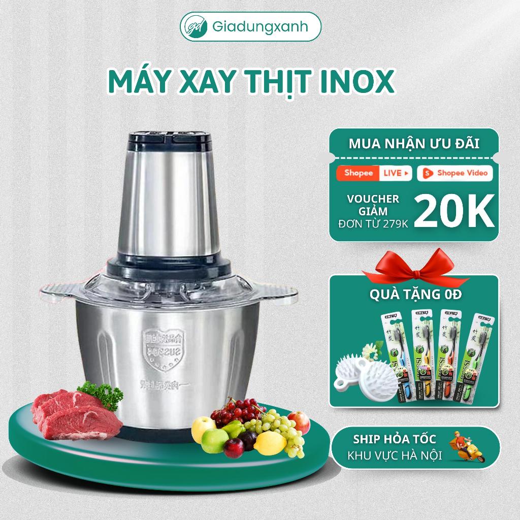 Máy Xay Thịt Inox 304 Dung Tích 2L Công Suất 200W 4 Lưỡi Dao Xay Thịt ...