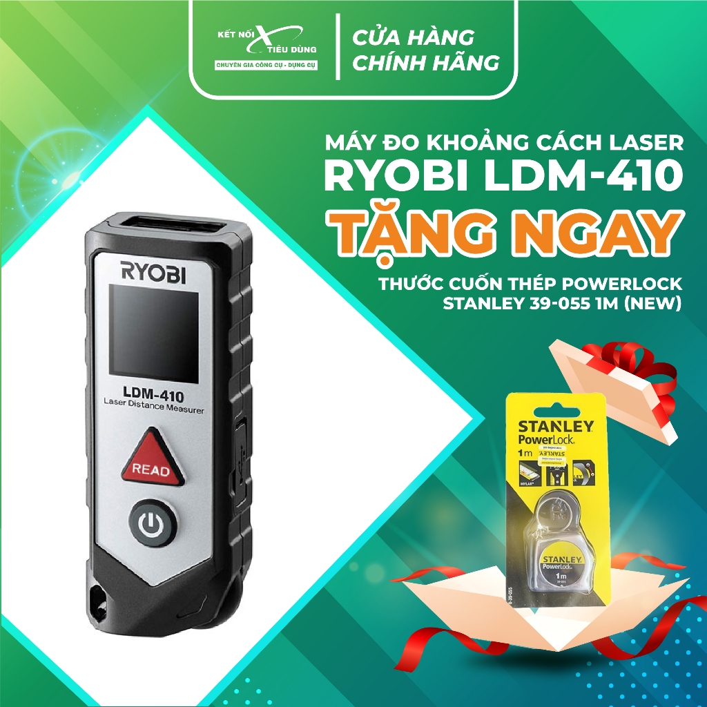 Máy Đo Khoảng Cách Laser Ryobi Kết Nối Tiêu Dùng LDM-410 | Shopee Việt Nam
