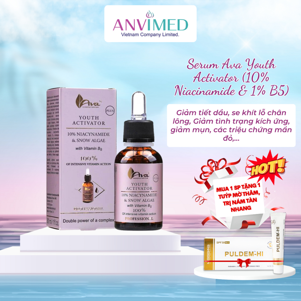 Serum Ava Youth Activator (10% Niacinamide & 1% B5) 💥 HÀNG CHÍNH HÃNG 💥 ...
