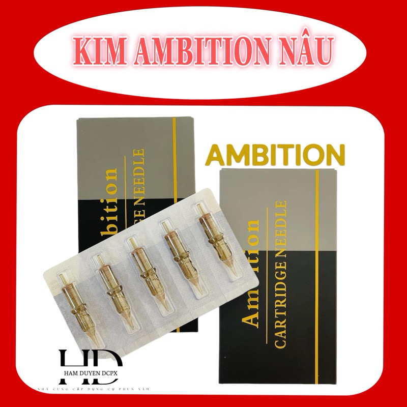 Kim ambition nâu chính hãng hộp 20 cây, kim pen ambition | Shopee Việt Nam