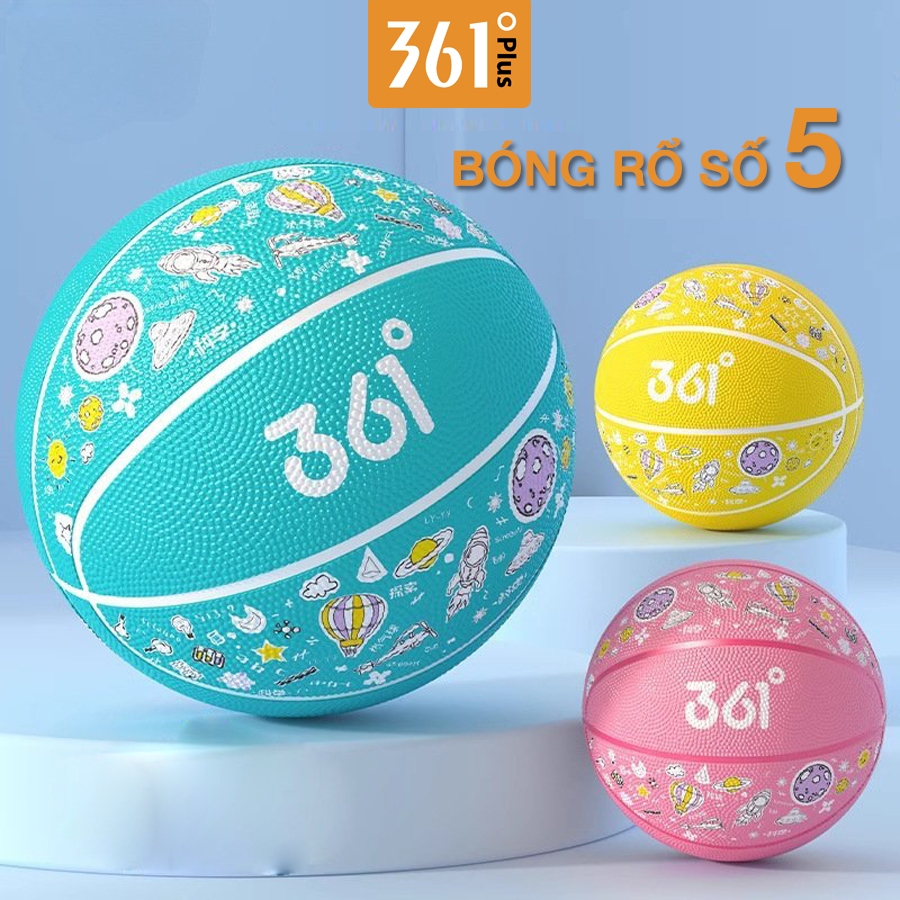 Bóng rổ size số 5 quả bóng rổ chính hãng 361 bọc cao su thiên nhiên ...