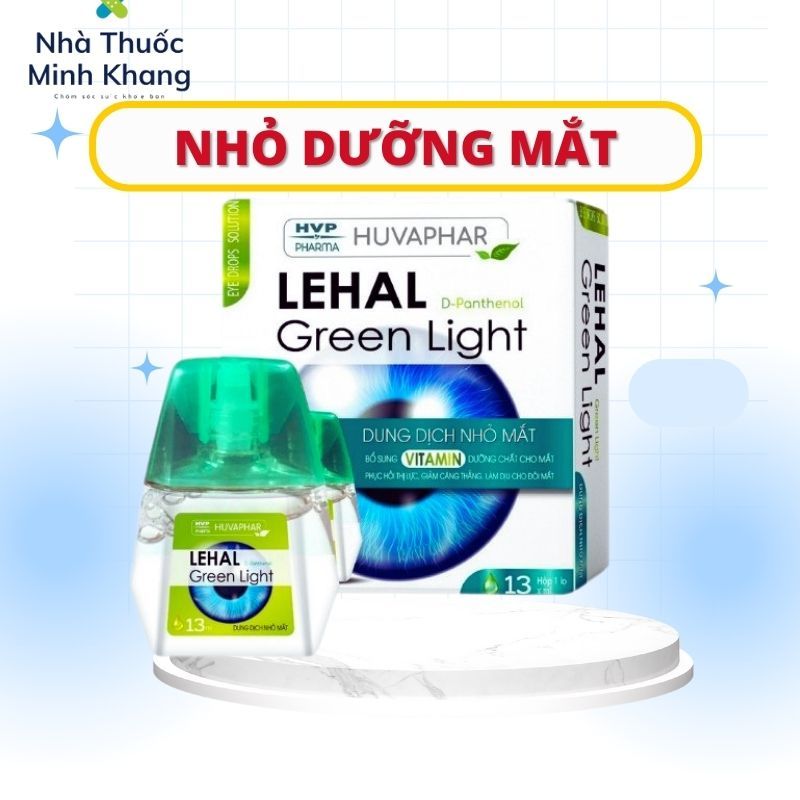 Dung Dịch nhỏ Mắt LEHAL Green Light-Giúp Kháng Khuẩn,Bổ Sung Vitamin ...