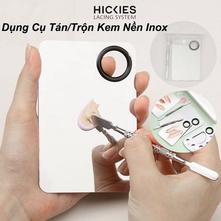 Khay, Que Pha Trộn/Tán Kem Nền, Son Môi Bằng Inox Chuyên Dụng Cho Makeup - HICKIES LACING SYSTEM ...