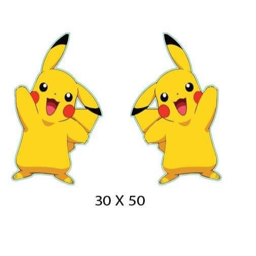 Tem PIKACHU siêu kute dán trang trí xe tải, xe máy, ô tô...( SL : 1 Cặp ...