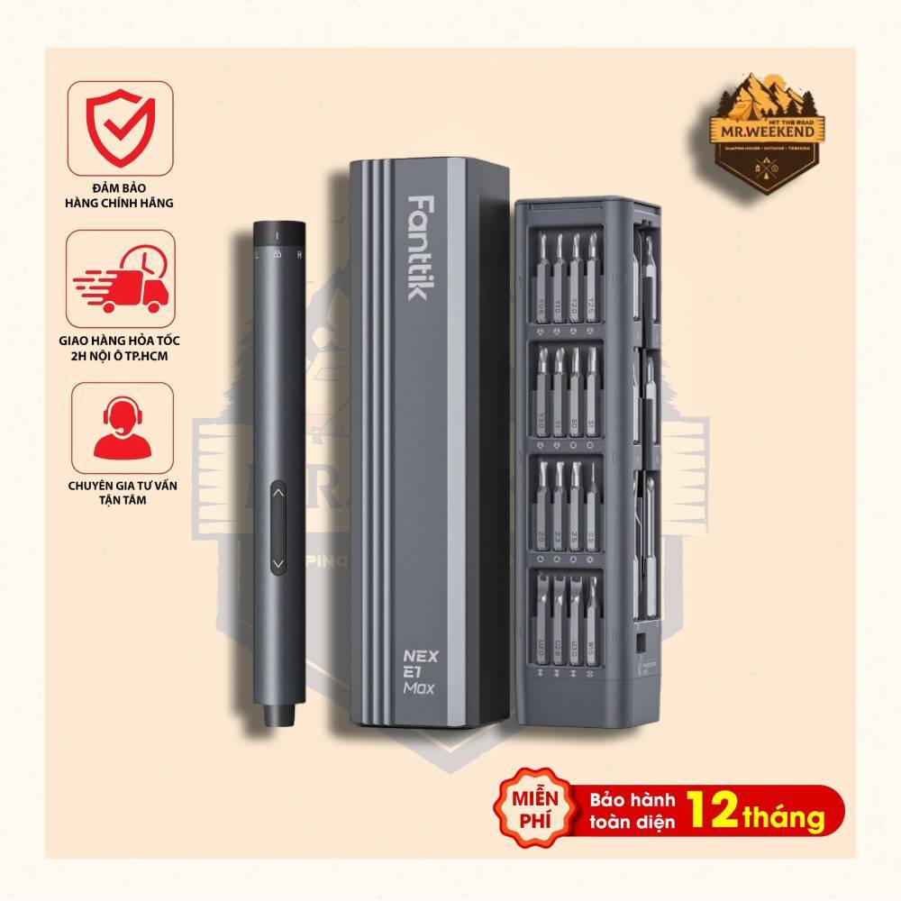 Bộ tua vít điện Fanttik E1 MAX Precision Electric Screwdriver | Shopee Việt Nam