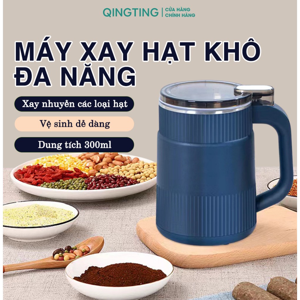 Máy xay hạt đa năng xay hạt khô QINGTING gia vị tỏi ớt cafe ngũ cốc ...