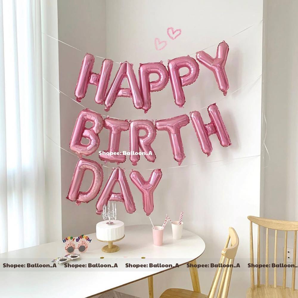 Dây chữ happy birthday dây treo sinh nhật, bóng chữ HPBD trang trí sinh ...
