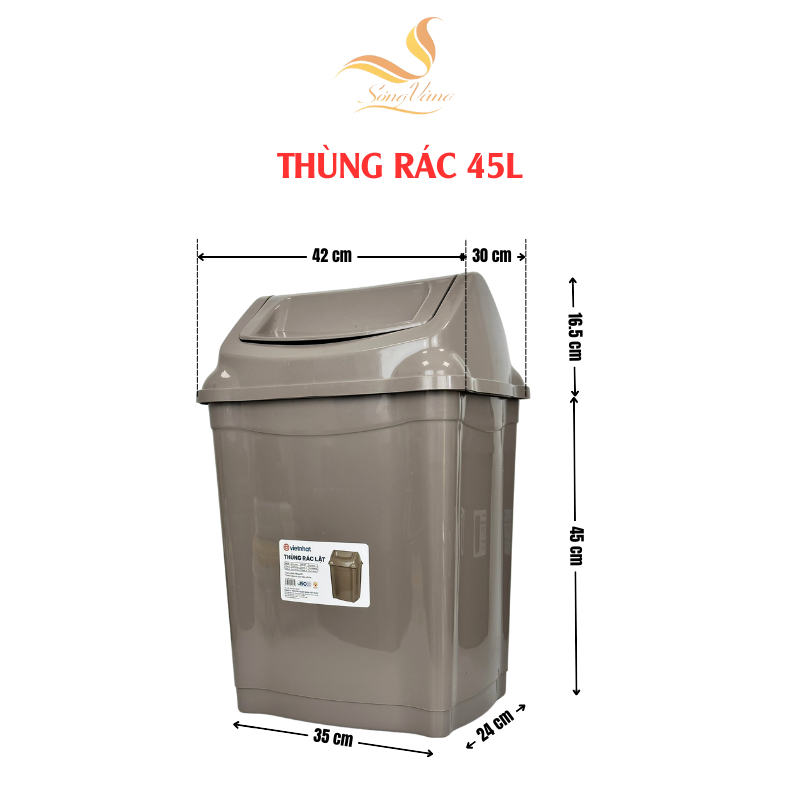 Thùng rác nhựa nắp lật đủ kích cỡ 5L/9L/16L/28L/45L | Shopee Việt Nam