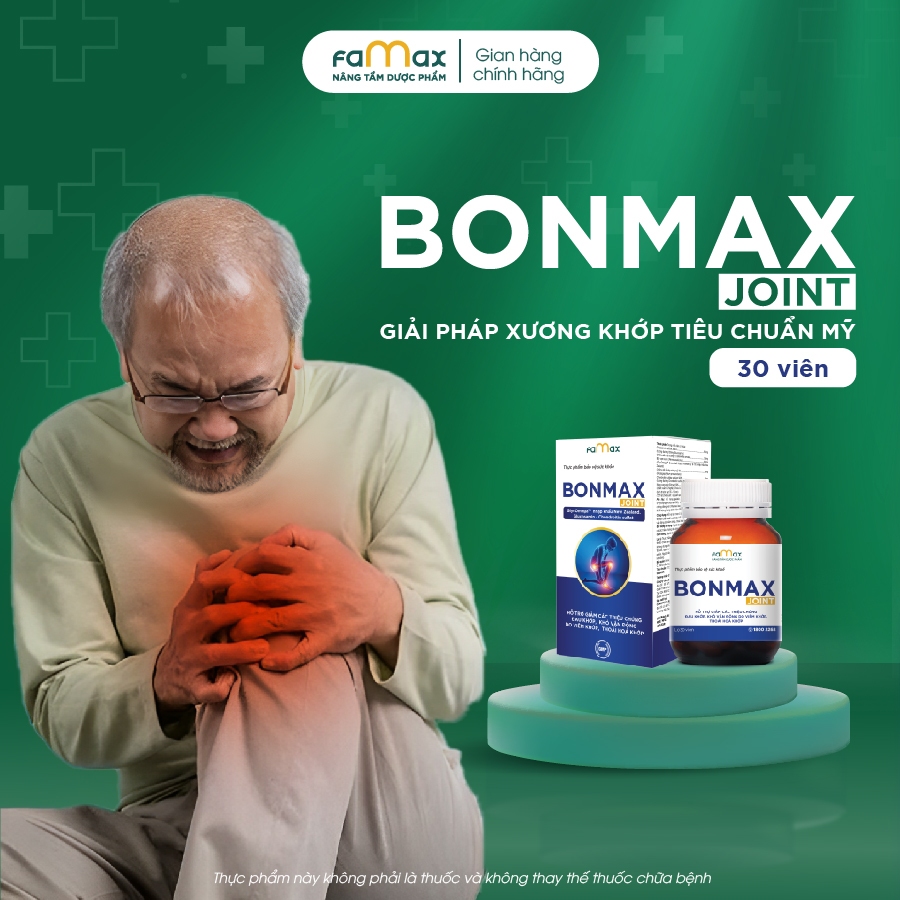 VIÊN UỐNG XƯƠNG KHỚP HỖ TRỢ GIẢM VIÊM, SƯNG, ĐAU KHỚP BONMAX JOINT 30 ...
