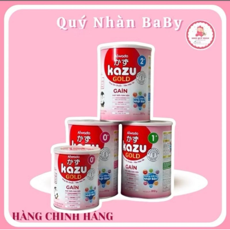 Sữa KAZU GAIN GOLD 0+,1+,2+ 810g _ date mới) | Shopee Việt Nam
