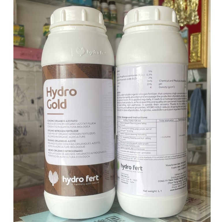 Hydro Gold (nhập khẩu Ý) - giải độc, phục hồi bộ rễ nhanh, mập chồi ...