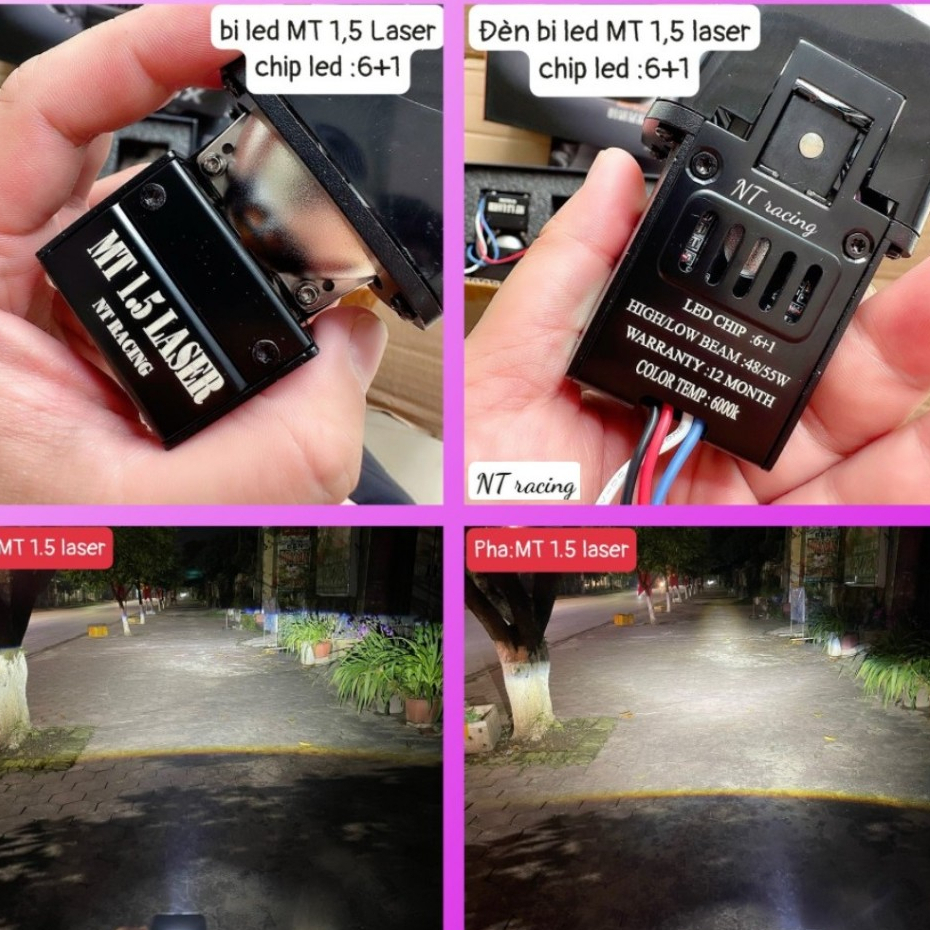 Đèn Bi Cầu Led Ma , MT1.5 có trợ pha Mẫu mới nhất 2024 (Bh 12Tháng ) | Shopee Việt Nam