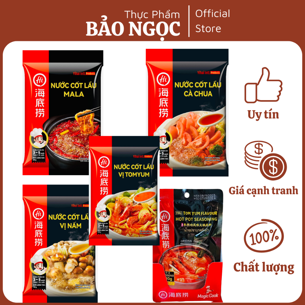 Cốt lẩu Haidilao các vị (hsd 12 tháng) ngon như ngoài hàng, chế biến đơn giản - ship hỏa tốc HN ...