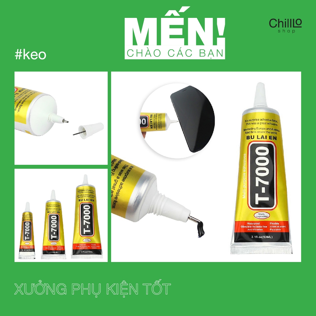 Keo T-7000 Acrylic 50ml Đa Năng Màu Đen - Keo Chuyên Dụng Dán Đồ Dùng Sửa Chữa Điện Thoại, Màn ...