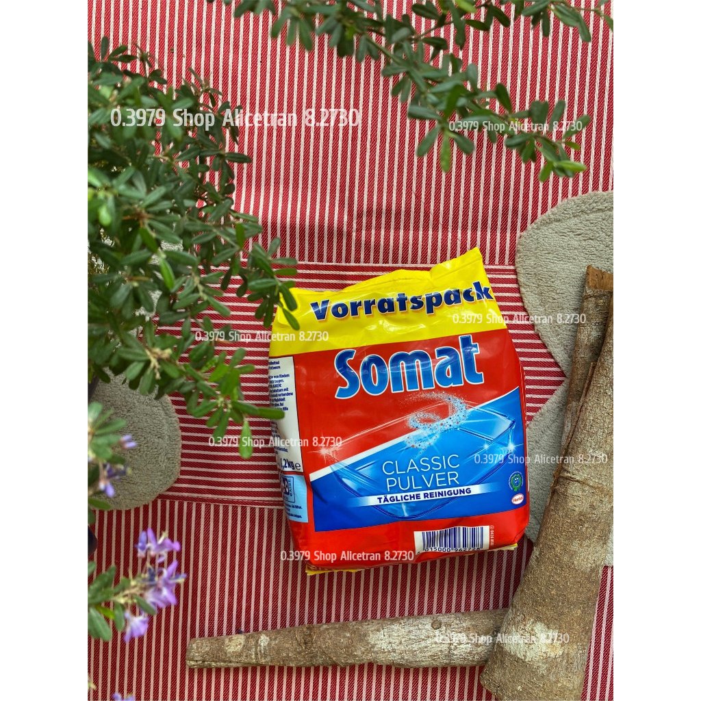 Bột rửa Somat 1.2kg dùng cho máy rửa chén bát (chất lượng tương đương ...