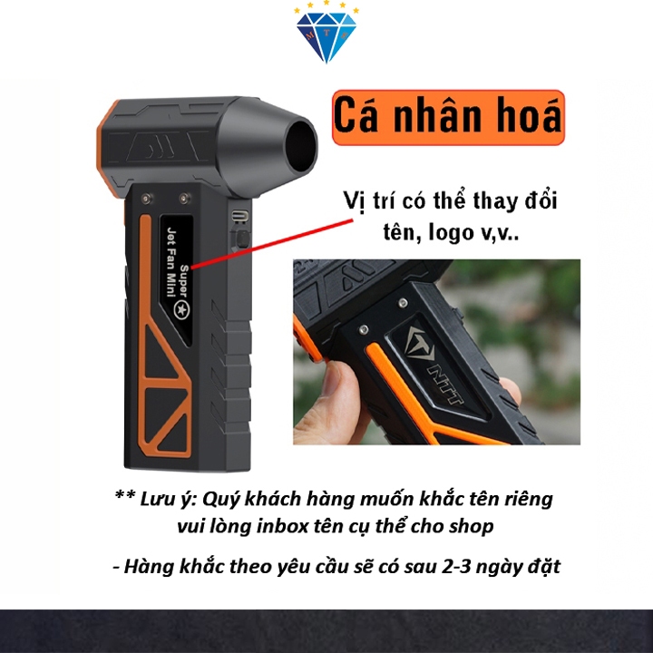 Quạt Phản Lực Mini Meka JetFan Super - Máy thổi cầm tay mini công suất ...