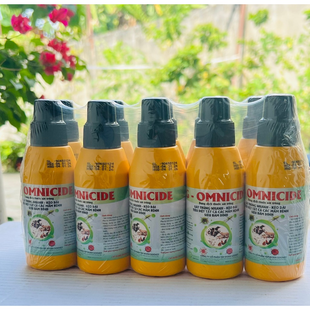 G - OMNICIDE – 100ml – GOOVET - Sát trùng chuồng trại cực mạnh, tiêu ...