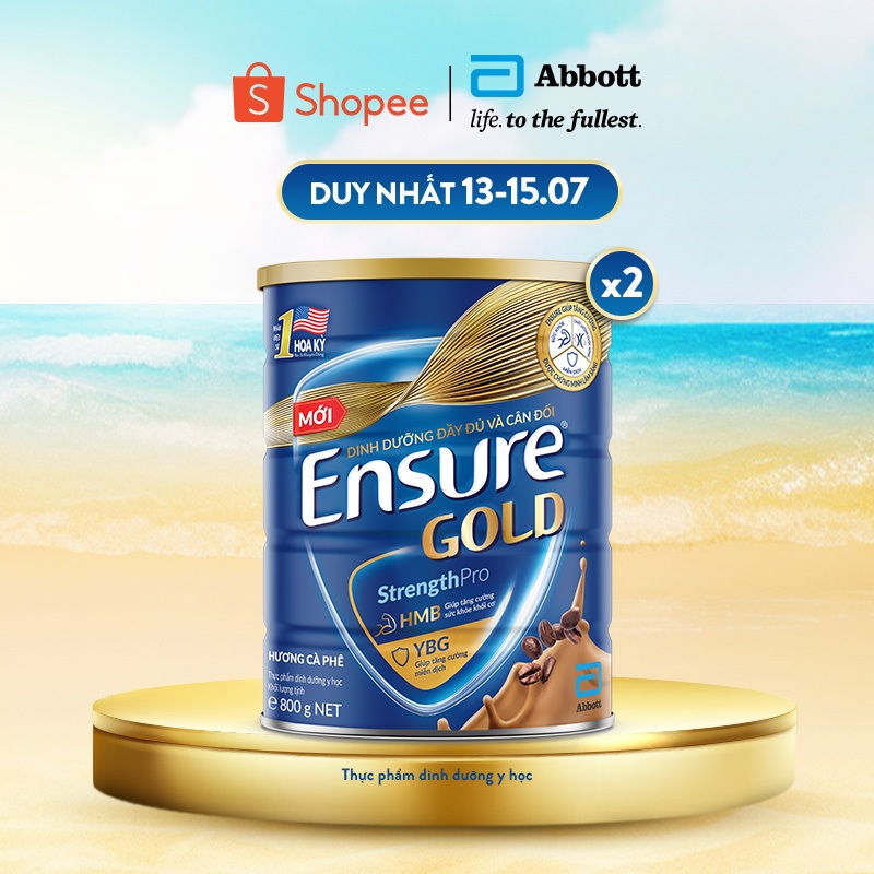 Combo 2 Lon Sữa bột Ensure Gold hương Cà phê 800g/ 850g | Shopee Việt Nam