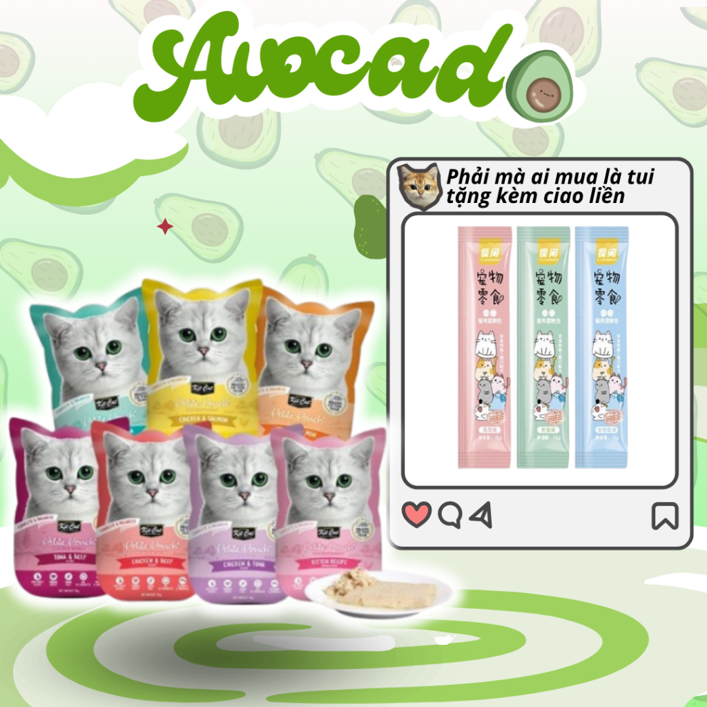 Pate Kit Cat Petite Pouch Cho Mèo Gói 70G | Shopee Việt Nam
