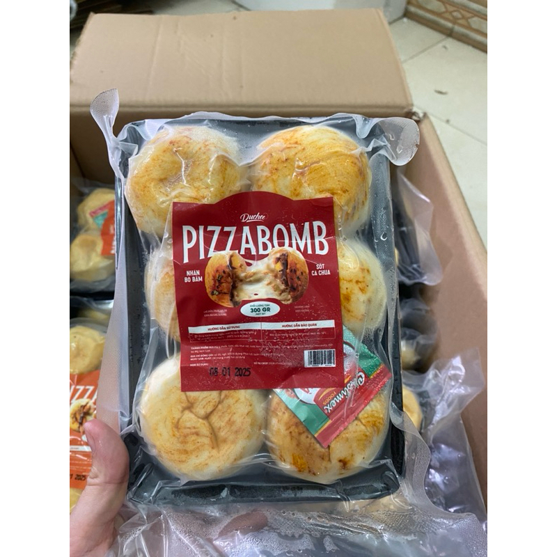 Pizza Bom sét 6 bánh , thơm ngon, đẫm phô mai( Giao hoả tốc) | Shopee ...