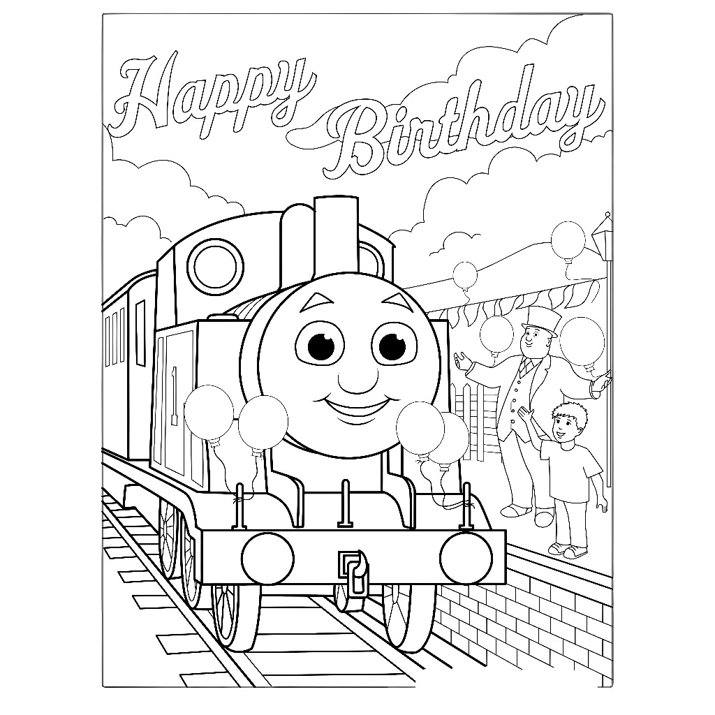 Thomas and Friends - Set 10-20 Tờ Tranh Tô Màu A4 A5 - TRANH TÔ MÀU ...