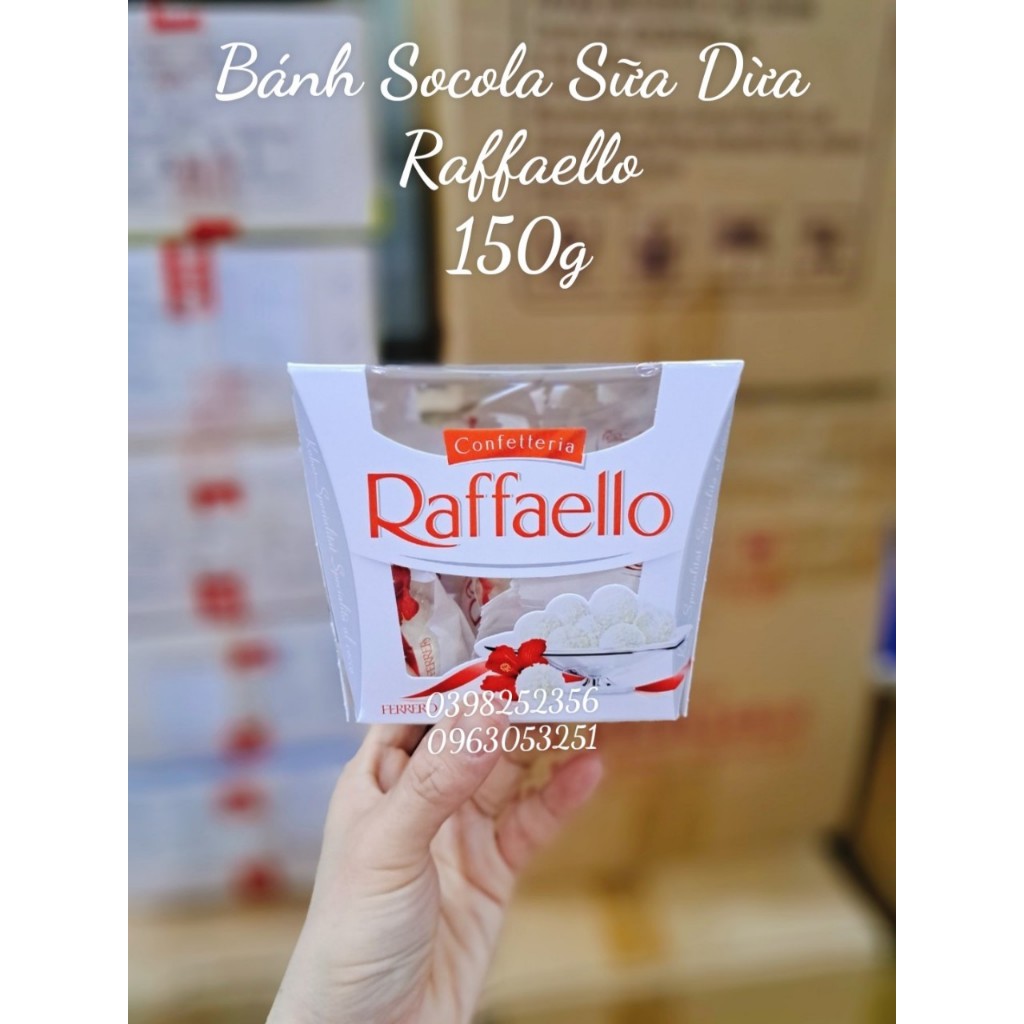 Bánh socola sữa dừa RAFFAELLO 150g Lý Trinh | Shopee Việt Nam