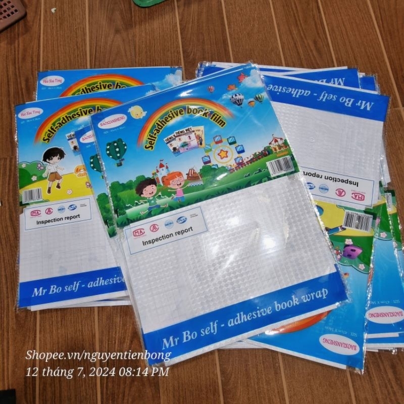 30 tập bọc sách đề can /bọc vở có keo dán sẵn | Shopee Việt Nam