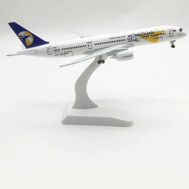 Mô hình máy bay 20cm các dòng B747 -B737 -B777-B787 có bánh xe và đế ...