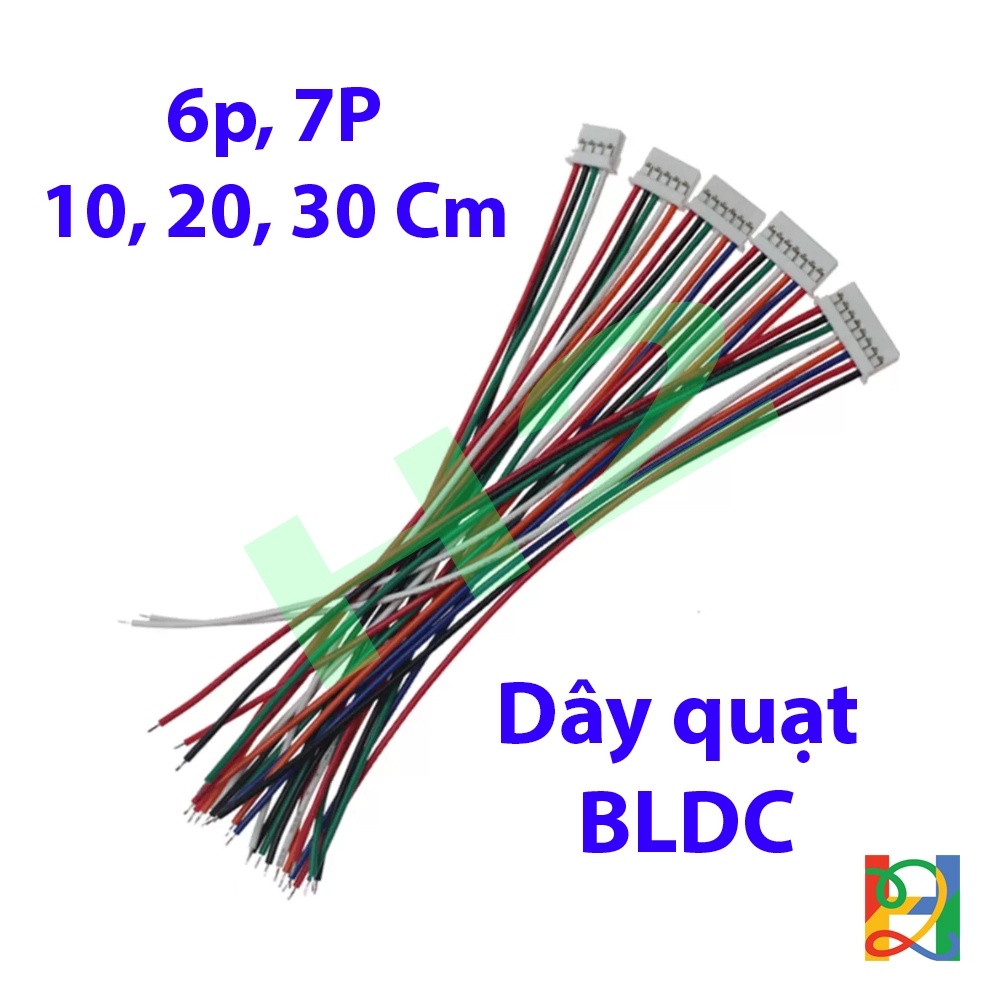 Dây kết nối moto nidec, jack cắm 6P, 7P 22AWG cho động cơ không chổi than BLDC | Shopee Việt Nam