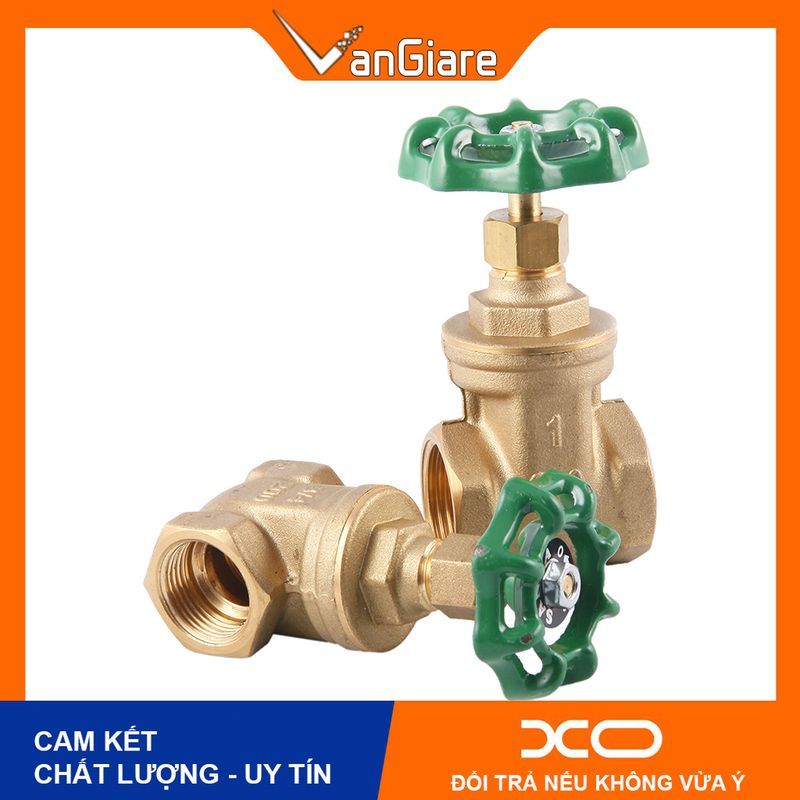 Van cửa đồng, Van khoá nước tay vặn đồng thau 21mm, 27mm, 34mm, 42mm ...