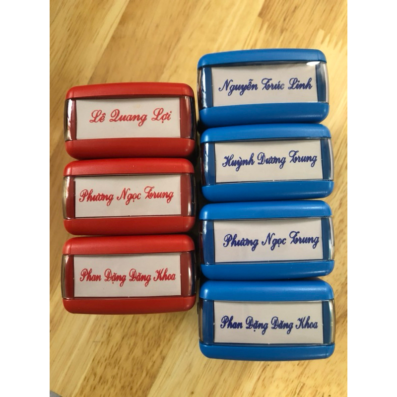 Khắc dấu tên 1 dòng theo yêu cầu Shiny S222 bền đẹp, sắc nét [BẢO HÀNH ...
