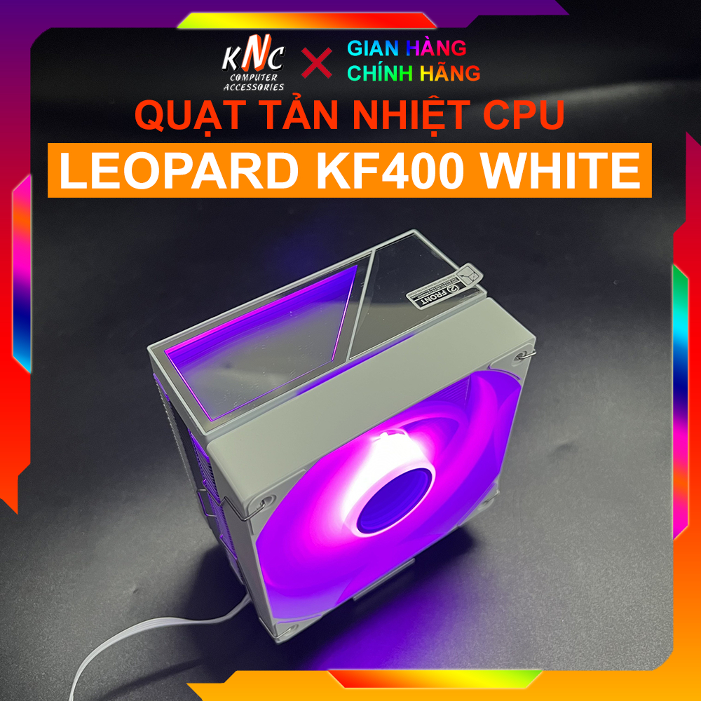 Quạt Tản Nhiệt CPU Jungle Leopard KF400 White Led Sáng Động Đổi Màu ...