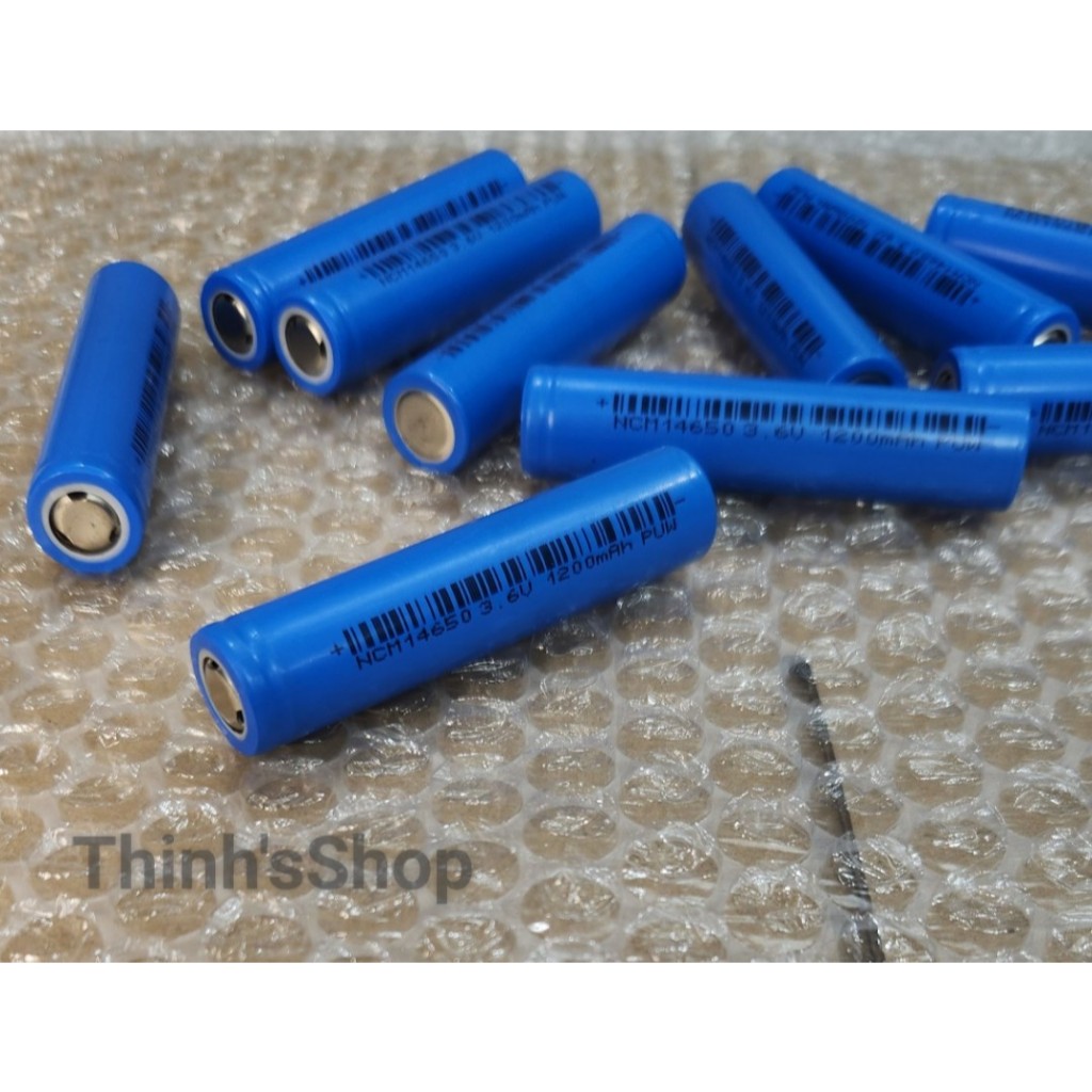 Pin sạc NCM 14650A / 14650 3.6V 1.200mAh đầu bằng, sử dụng cho máy vân ...