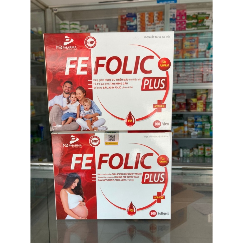 Bổ máu FEFOLIC PLUS - phòng ngừa & cải thiện thiếu máu do thiếu sắt ...