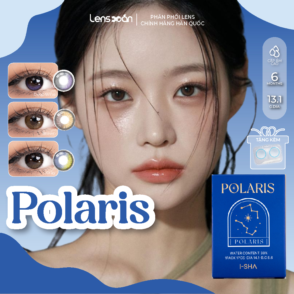 Kính áp tròng cận 6 tháng LENS XOẮN lens xám nâu tự nhiên 2 dải ...