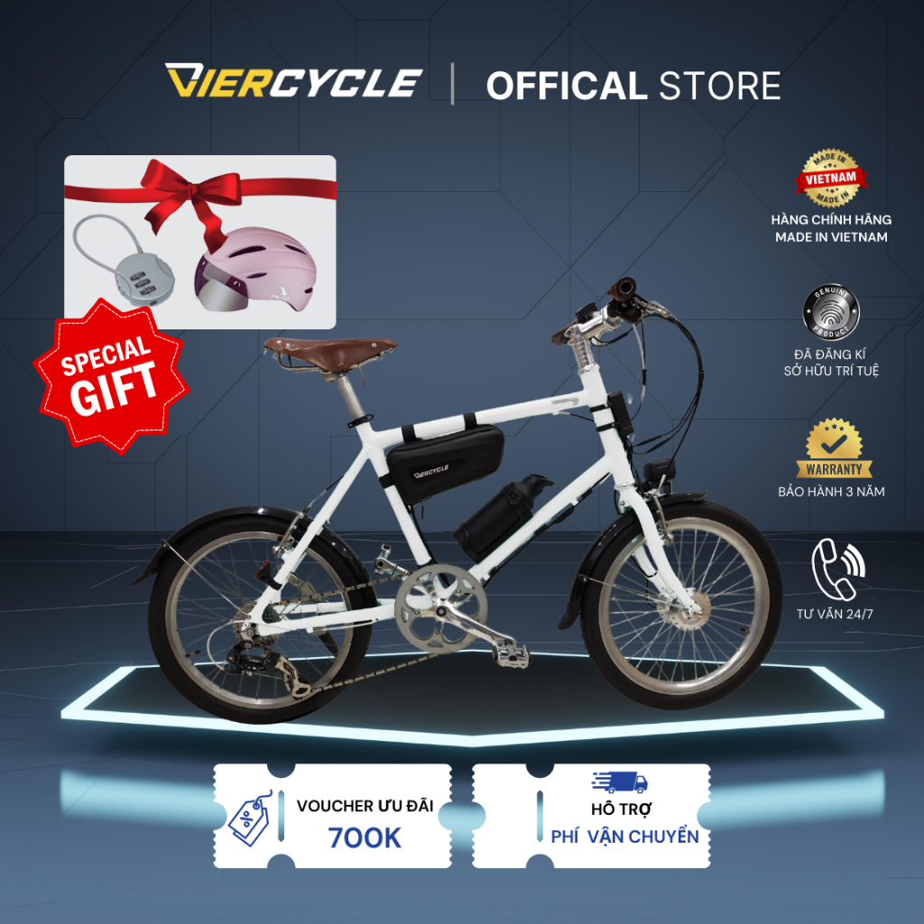 [Xe Đạp Điện Trợ Lực] Stella E Mini Velo eBike - VIERCYCLE | Shopee ...